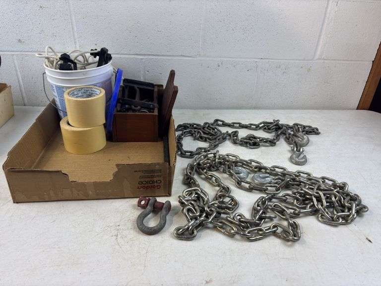 2,Dbl Hook Chains , Shop Misc - Kaufman Realty & Auctions