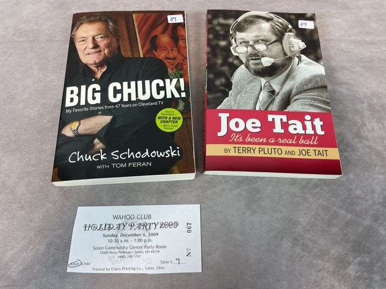 Joe Tait & Big Chuck/Terry Pluto Autographed Books - Kaufman Realty ...