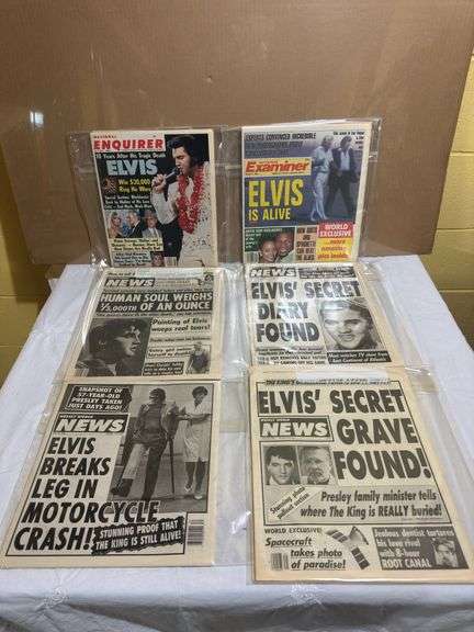 VINTAGE MINT CONDITION TABLOID PAPERS - Kaufman Realty & Auctions