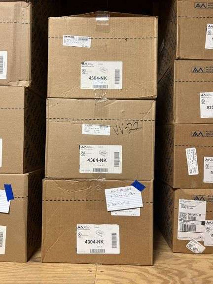 (3) boxes of 18 Allied Moulded 4 gang sw. boxes - Kaufman Realty & Auctions