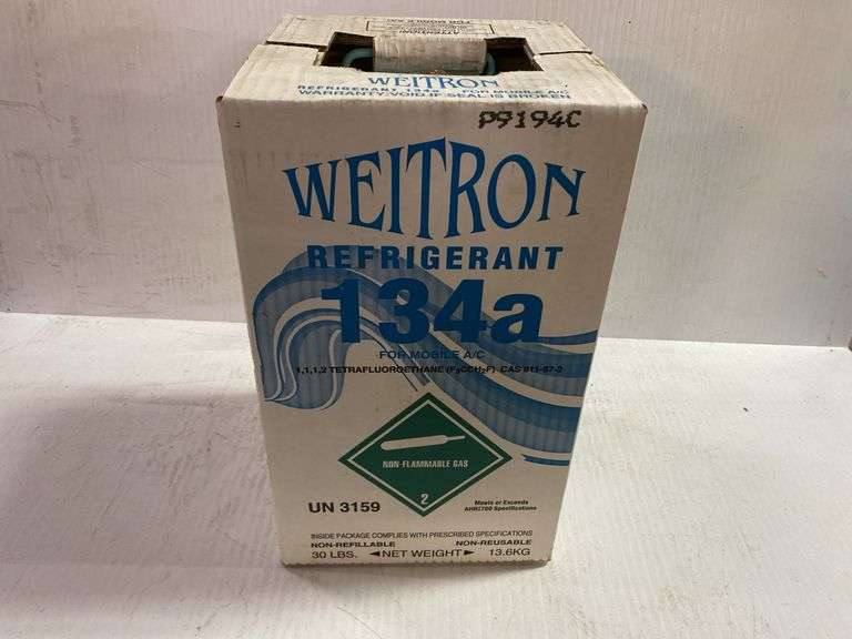 Weitron 134a Refrigerant (NEW) - Kaufman Realty & Auctions