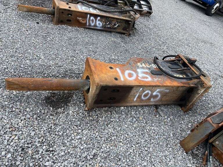 Allied HY-Ram 470 Hydraulic Hammer Ser# 575277 - Kaufman Realty & Auctions