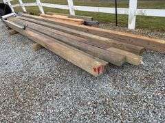 Various treated posts & lumber/ includes 20’ long 6x6 & 6x4 - Kaufman ...
