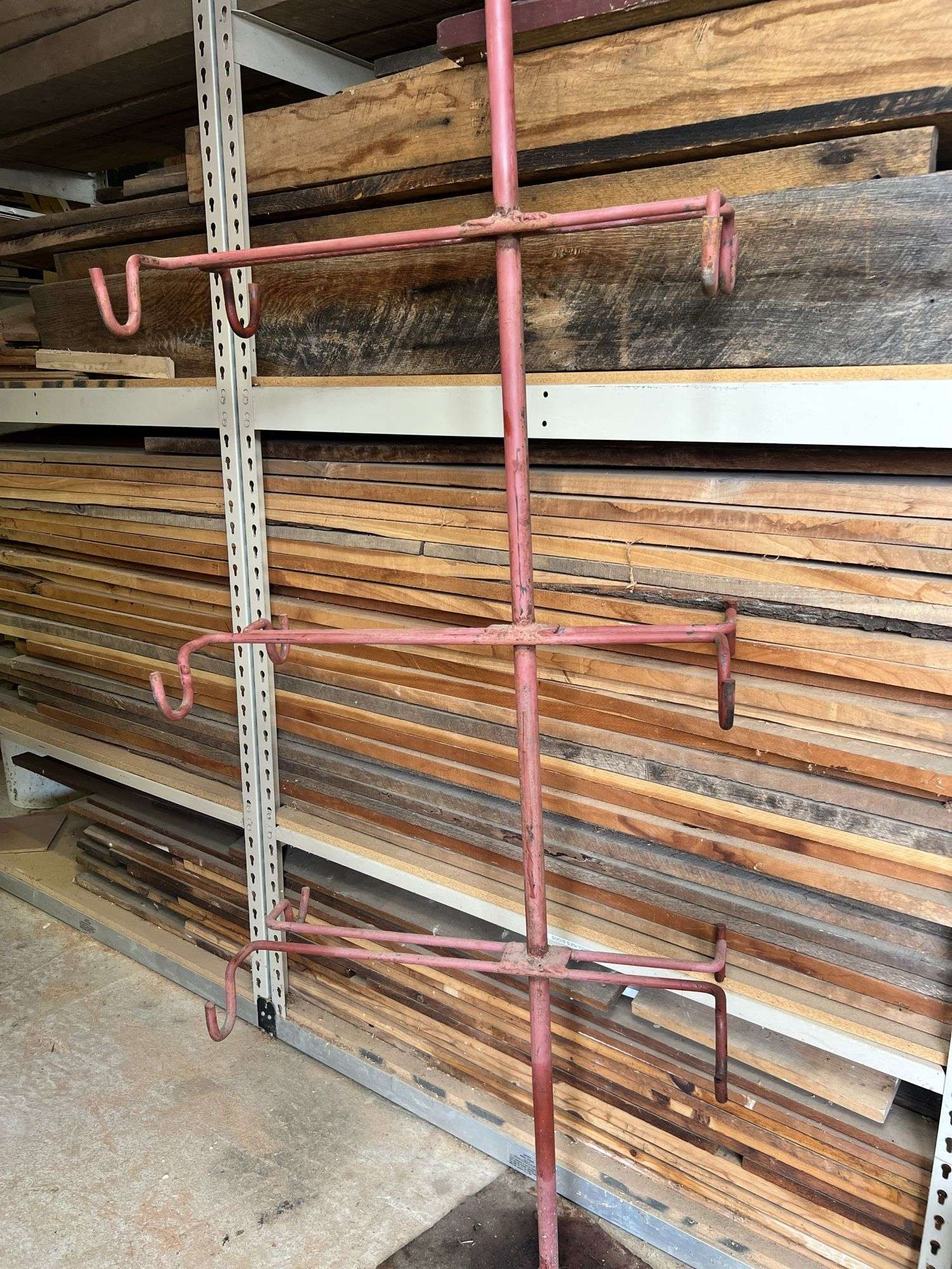 Homemade Iron Chainsaw Storage Rack - Kaufman Realty & Auctions