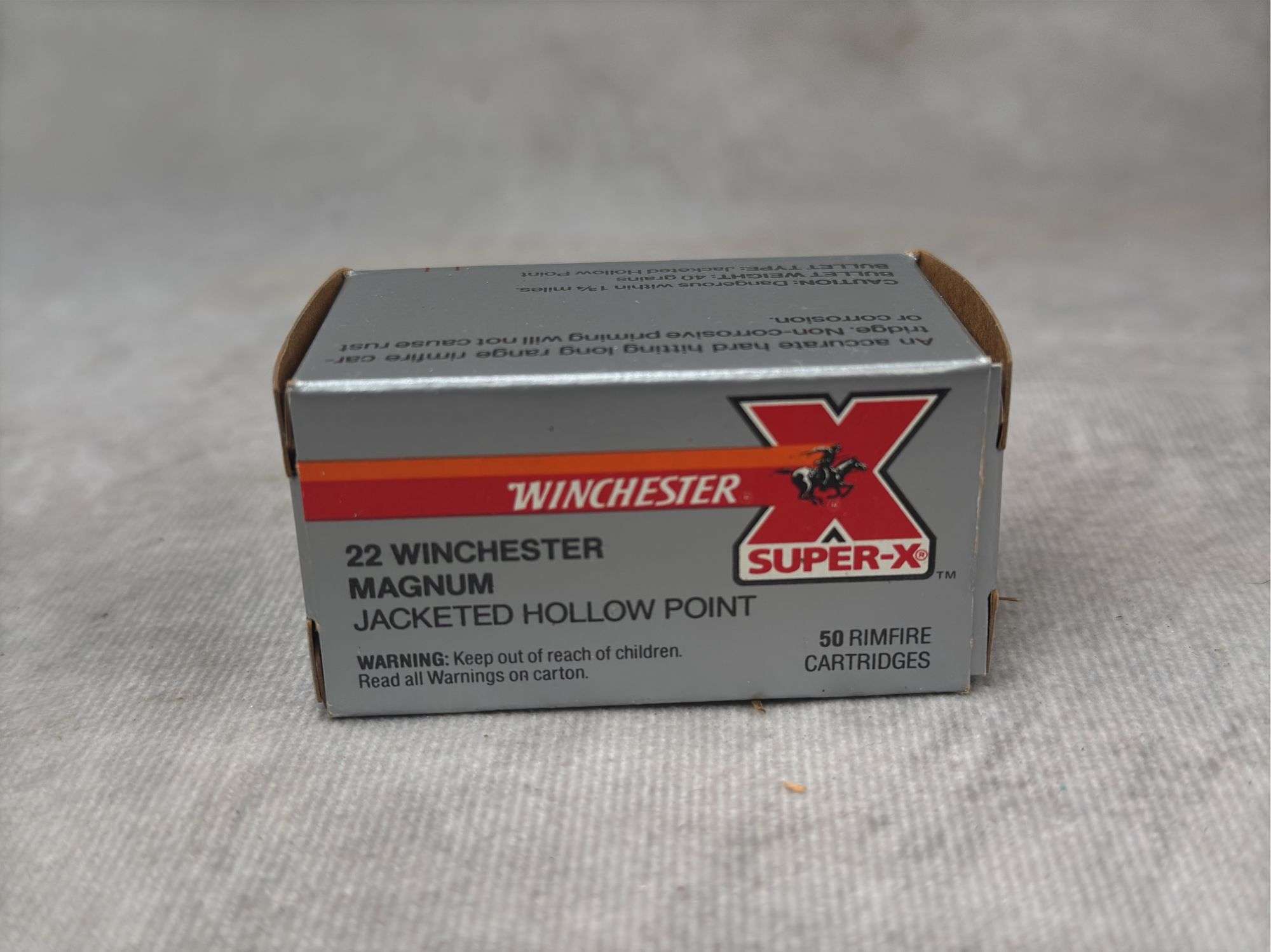 Winchester Super X 22 Winchester Magnum, Jacketed Hollow Point, 200 ...