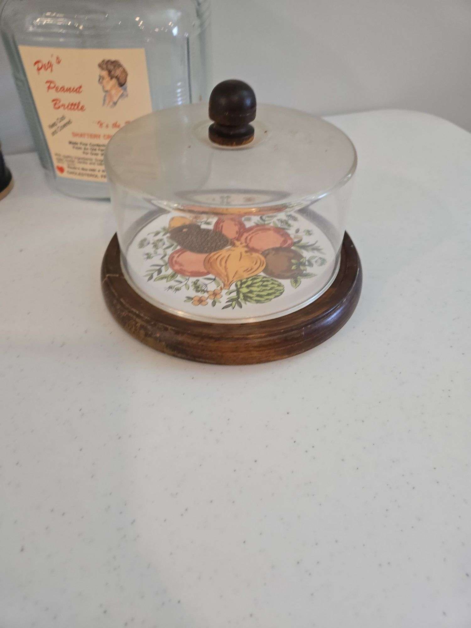 Beam dog decanter, misc glass bottles, Peg's glass jar, ect - Kaufman ...