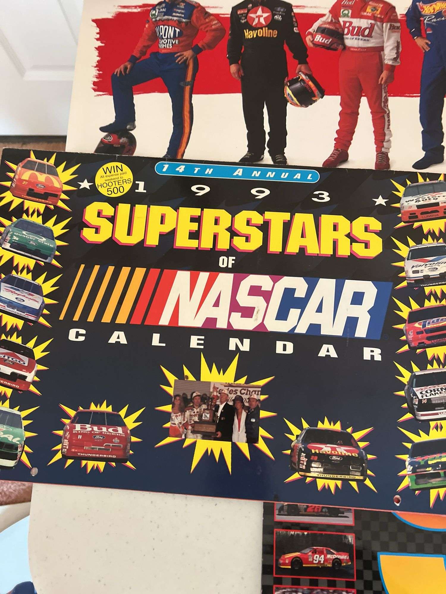 Nascar poster & 7 calendars - Kaufman Realty & Auctions