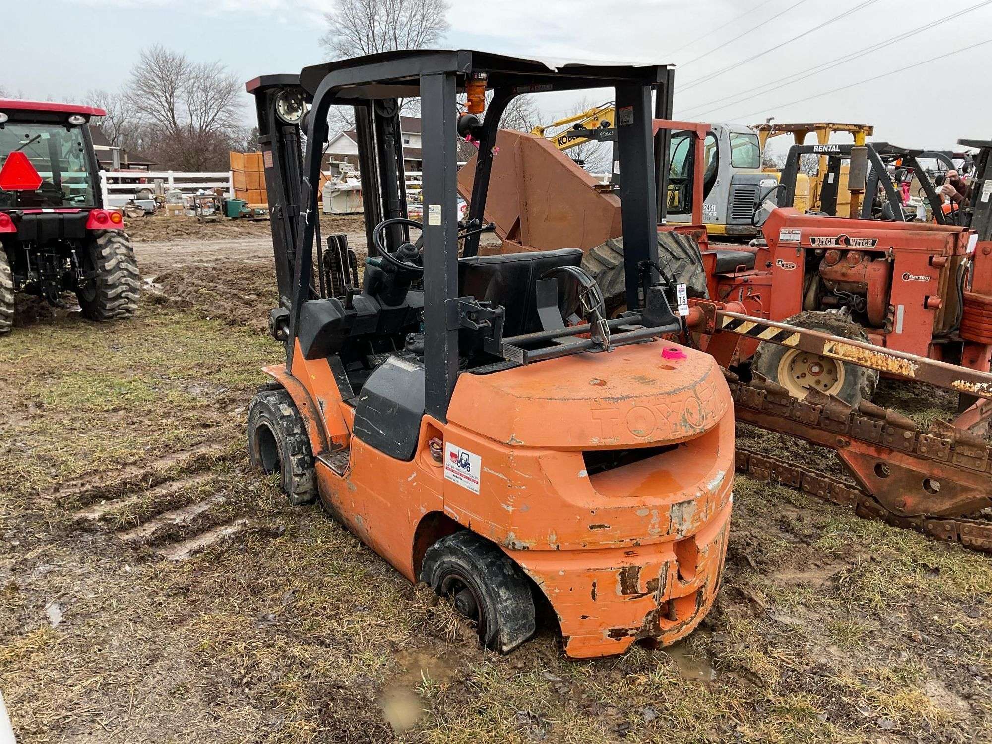 (Inv.43015) Toyota 7FGU25 Forklift, 19,045 Hrs., SN# 67245, 3Stg Mast ...