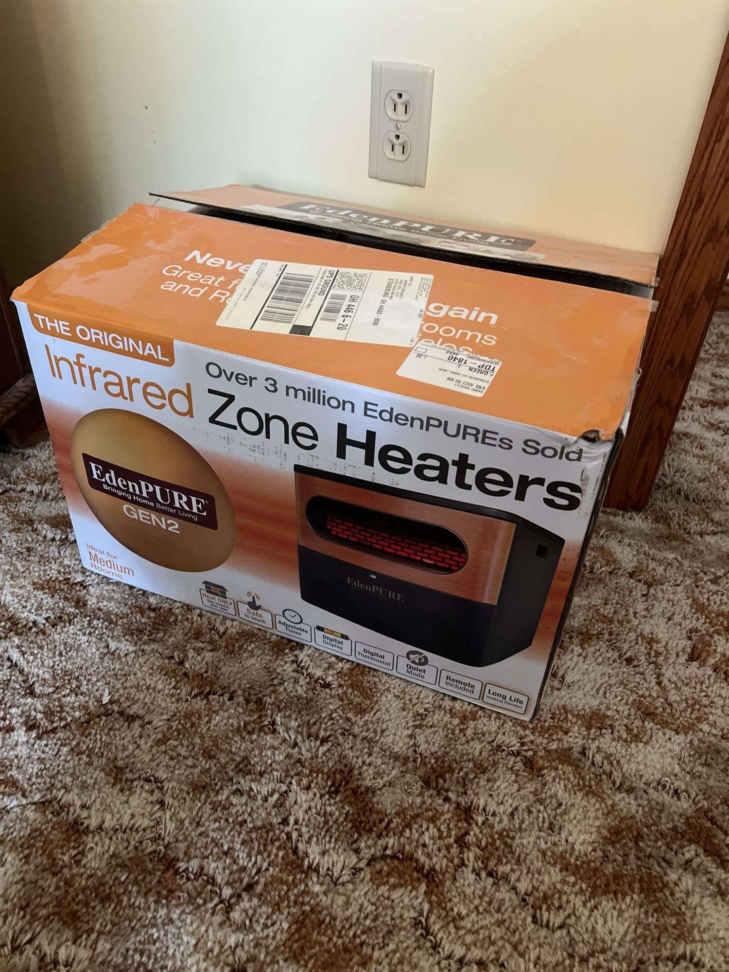 Eden Pure heater-new in box - Kaufman Realty & Auctions