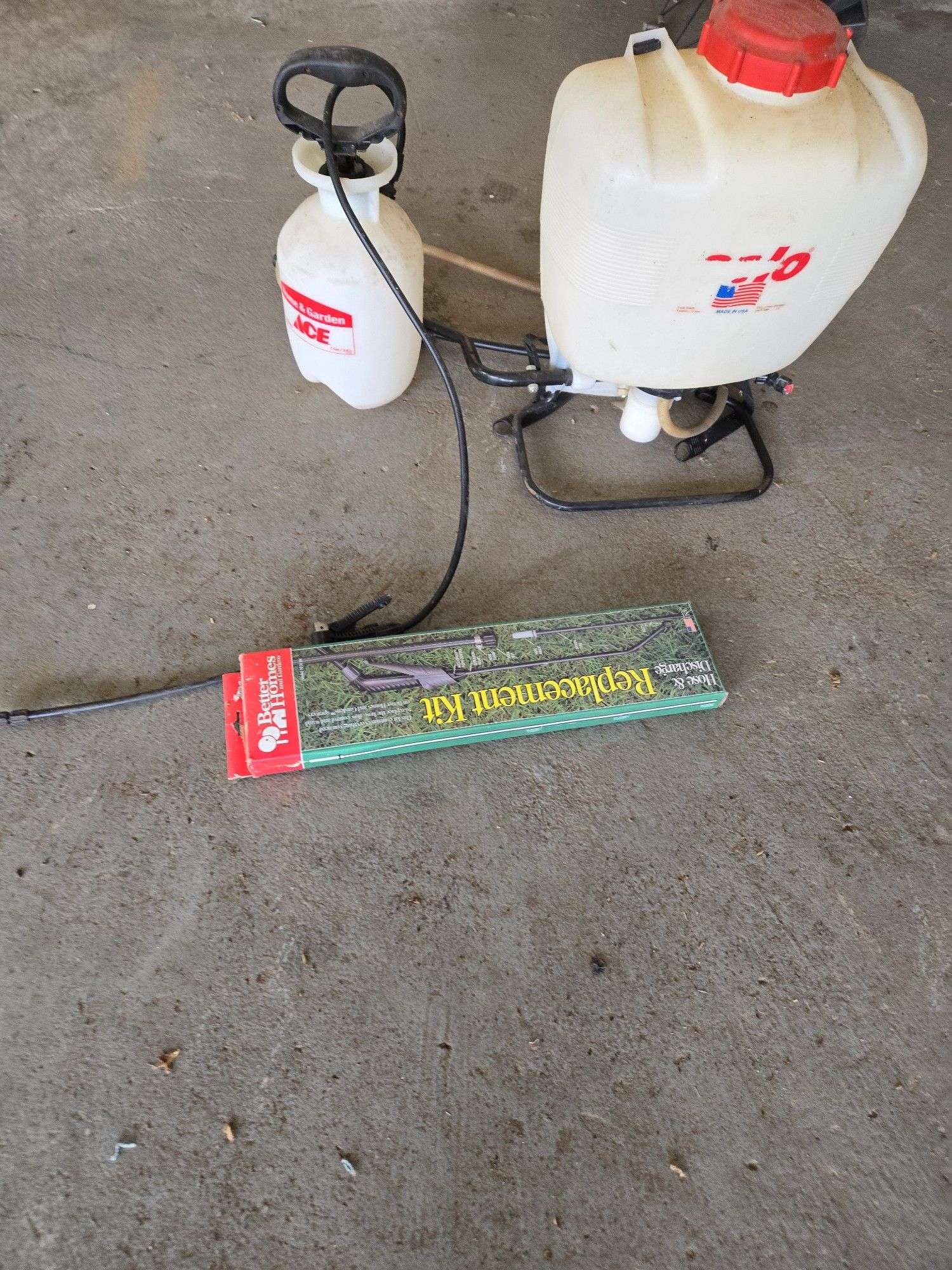 Backpack & other sprayer, extra wand - Kaufman Realty & Auctions