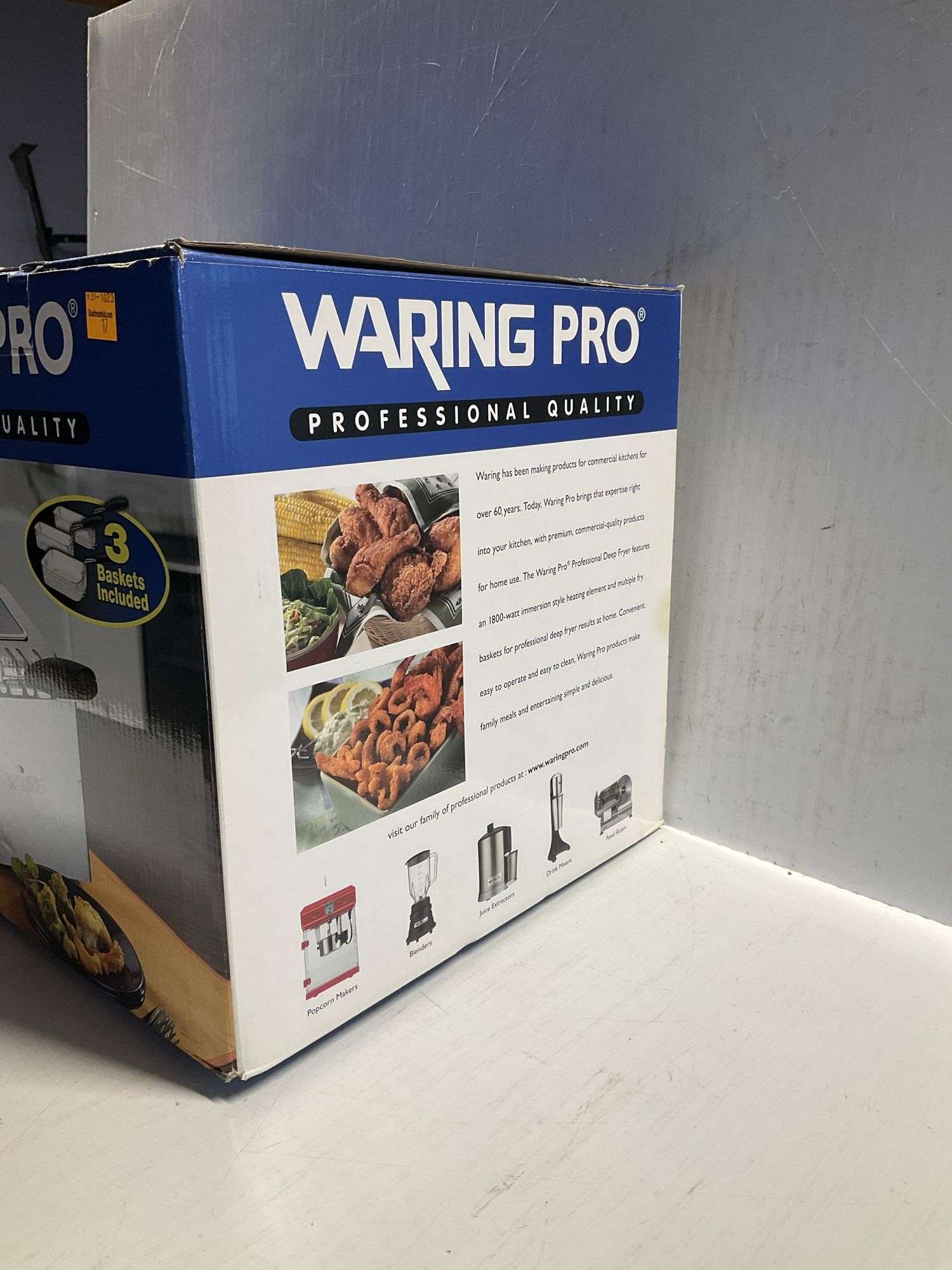 WARING PRO Professional 3 Basket Deep Fryer - Kaufman Realty & Auctions