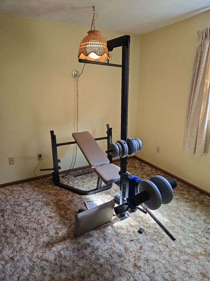 Weider Pro 340 exercise equipment w/ extra weights - Kaufman Realty ...