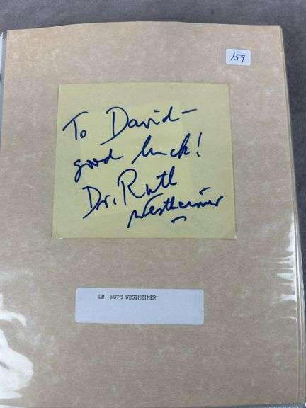 (60+) One of a Kind Autographs - Kaufman Realty & Auctions