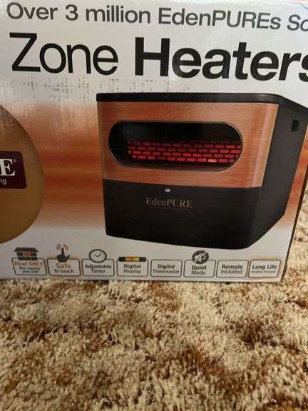 Eden Pure heater-new in box - Kaufman Realty & Auctions