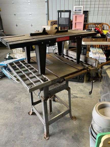 Rockwell/ Delta deluxe 9 in. Table saw w/ Router table - Kaufman Realty ...