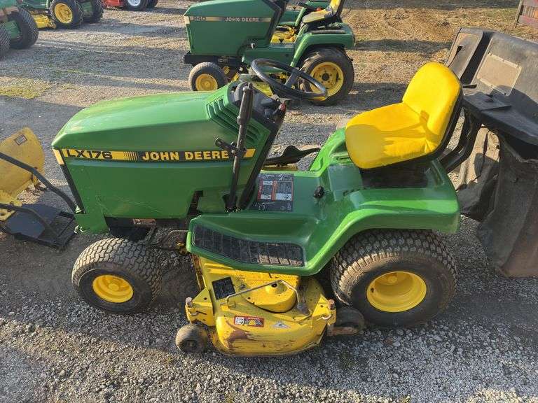 JD LX176 w/ 48” deck, Front Blade and Bagger System - Kaufman Realty ...