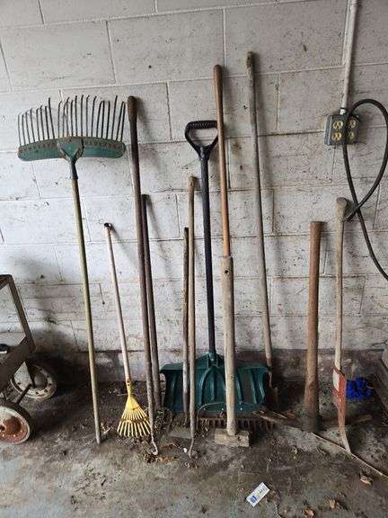 Hand tools- includes pick axe, sledgehammer, rakes - Kaufman Realty ...