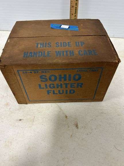 Box for Sohio Lighter Fluid - Kaufman Realty & Auctions