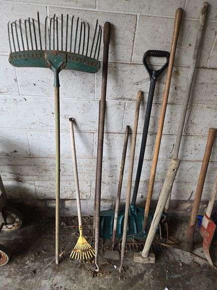 Hand tools- includes pick axe, sledgehammer, rakes - Kaufman Realty ...