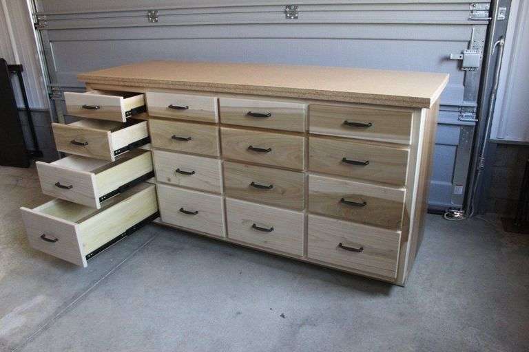 New Unused Popular Work Bench, Dovetail drawers, Full Ext. Slides, 24 1 ...