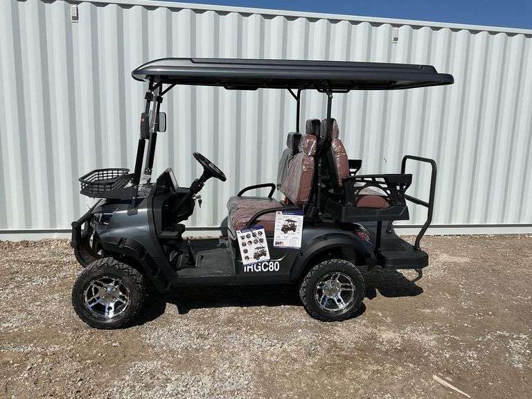 New Unused 2025 IR Model IRGC80 Electric Golf Cart, 60 Volt, 12" Off ...