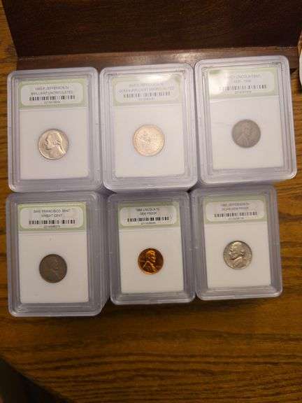 LOT OF 52 INB SLABBED COINS - Kaufman Realty & Auctions