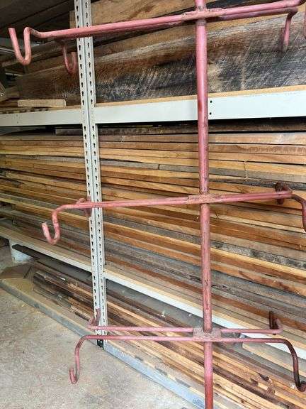 Homemade Iron Chainsaw Storage Rack - Kaufman Realty & Auctions