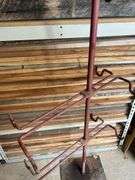 Homemade Iron Chainsaw Storage Rack - Kaufman Realty & Auctions