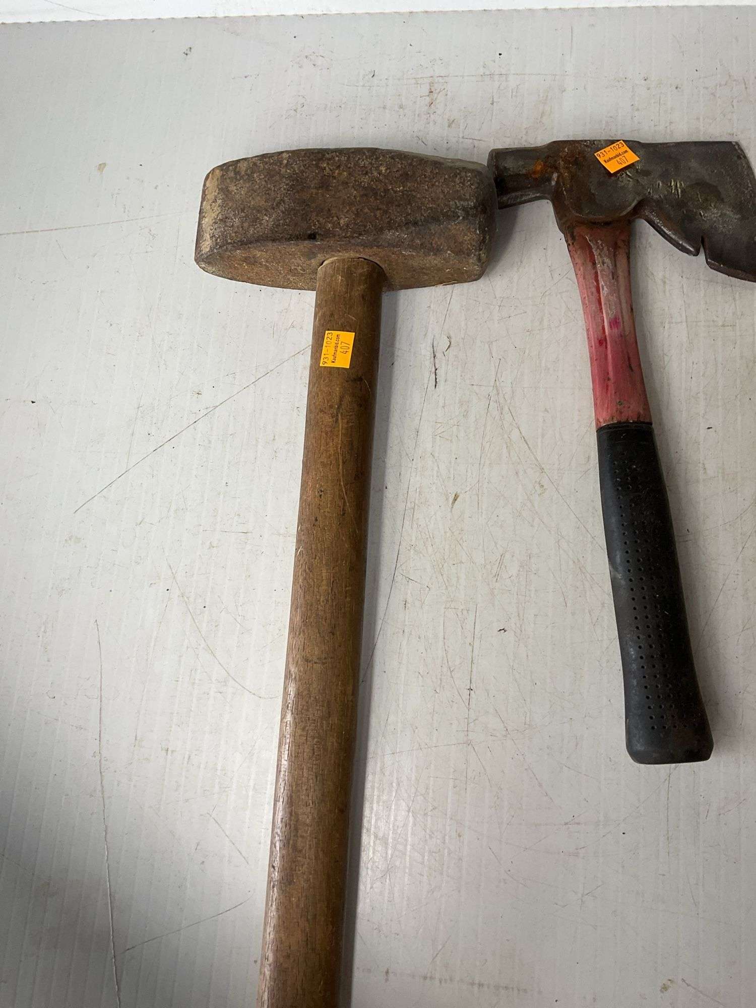 Sledge Hammer, Mattock, 2 Hatches - Kaufman Realty & Auctions