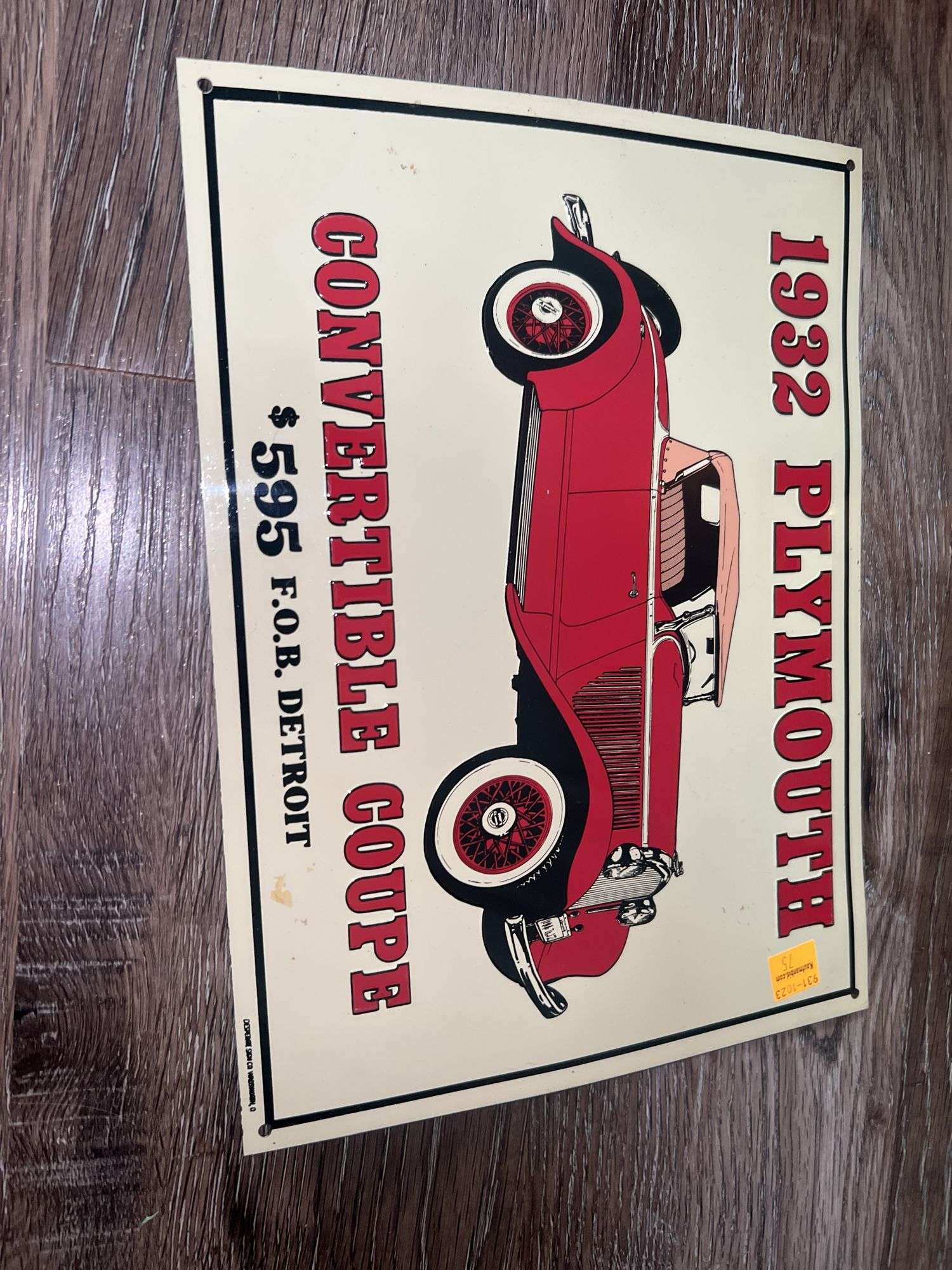 Dodge and Plymouth Signs - Kaufman Realty & Auctions