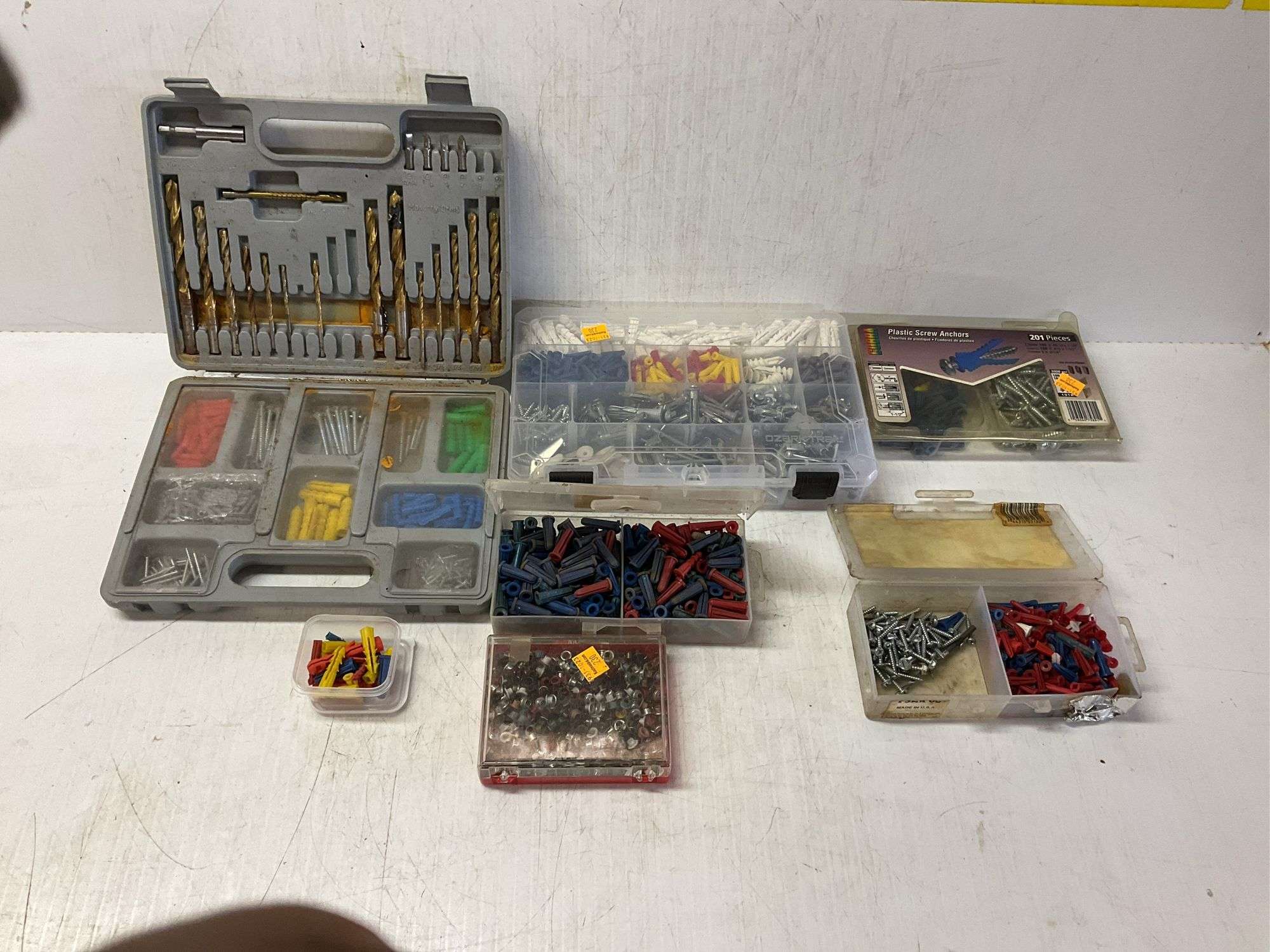 Assortment of Fasteners, Wall Anchor Kits - Kaufman Realty & Auctions