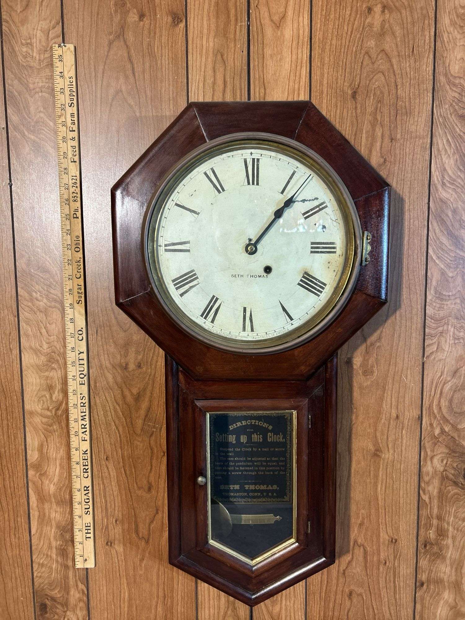 Seth Thomas wall clock - Kaufman Realty & Auctions