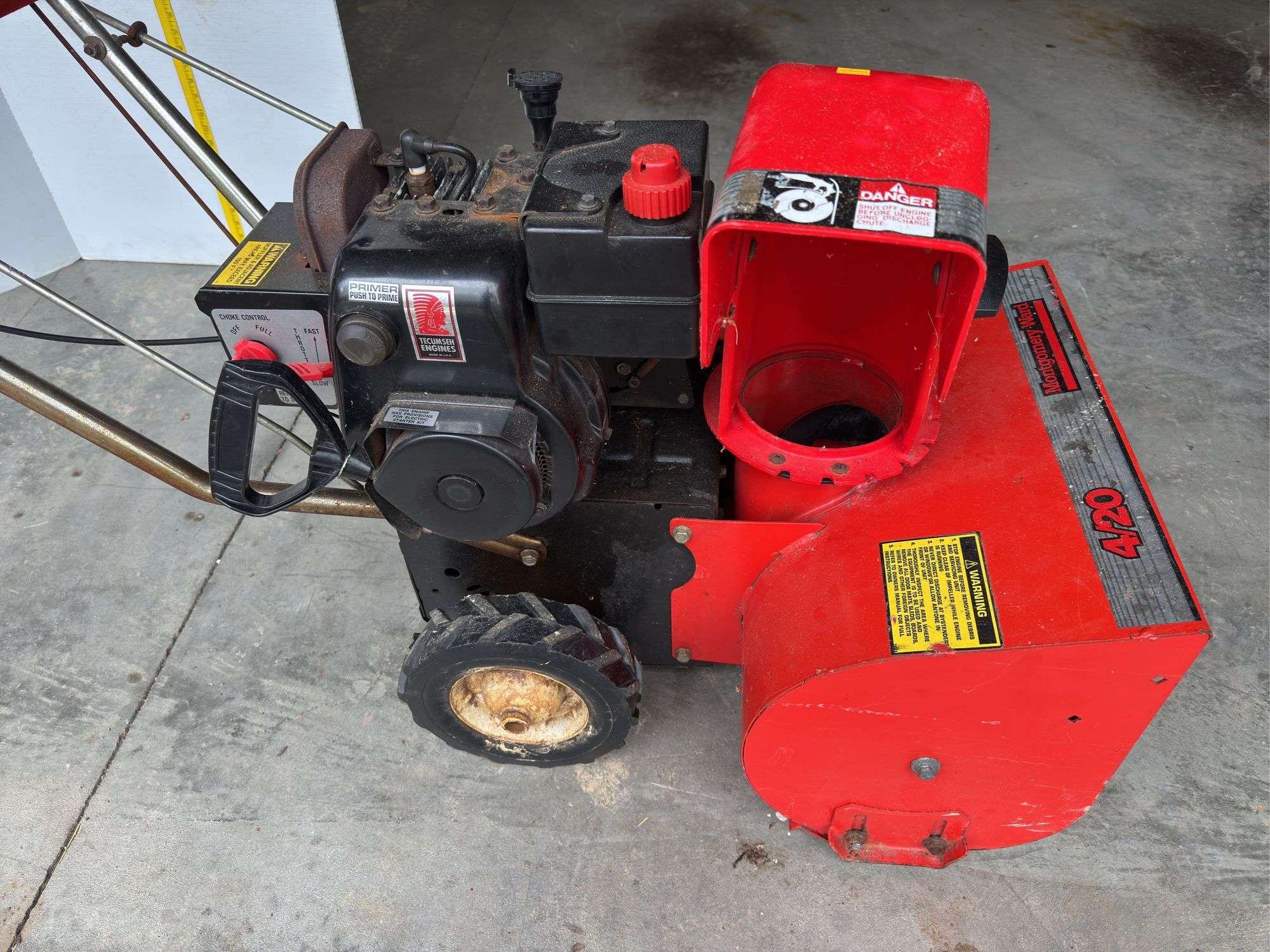 Montgomery Ward 4/20 Snow Blower - Kaufman Realty & Auctions