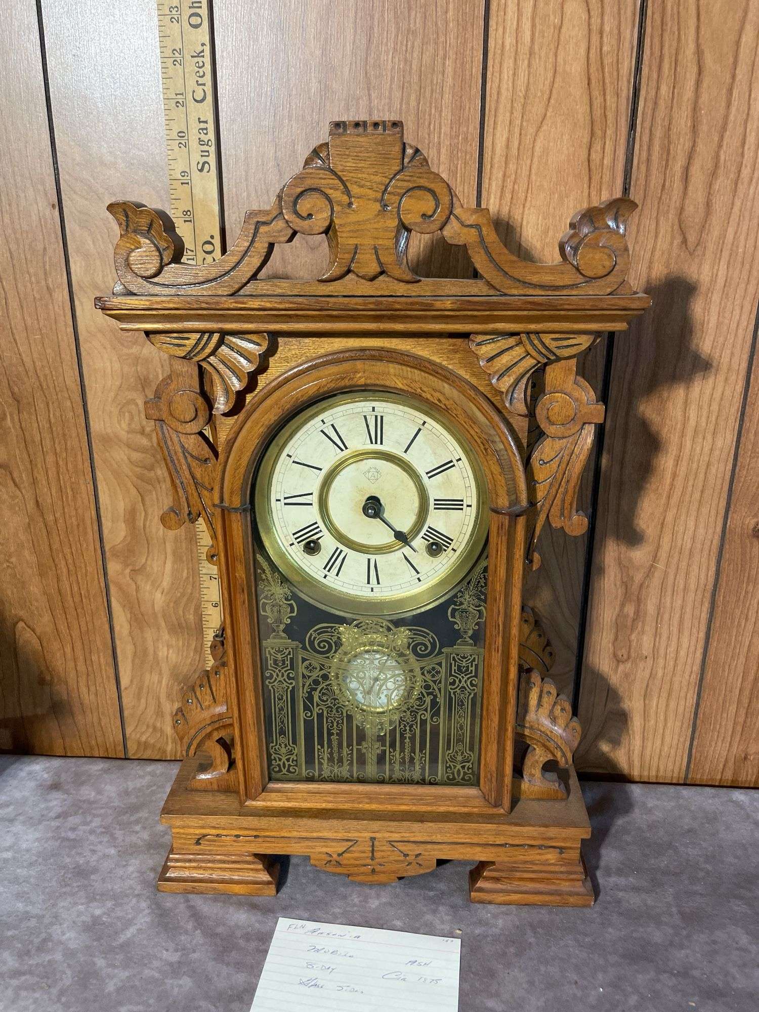 Ansonia 8-day mantel clock - Circ 1875 - Kaufman Realty & Auctions