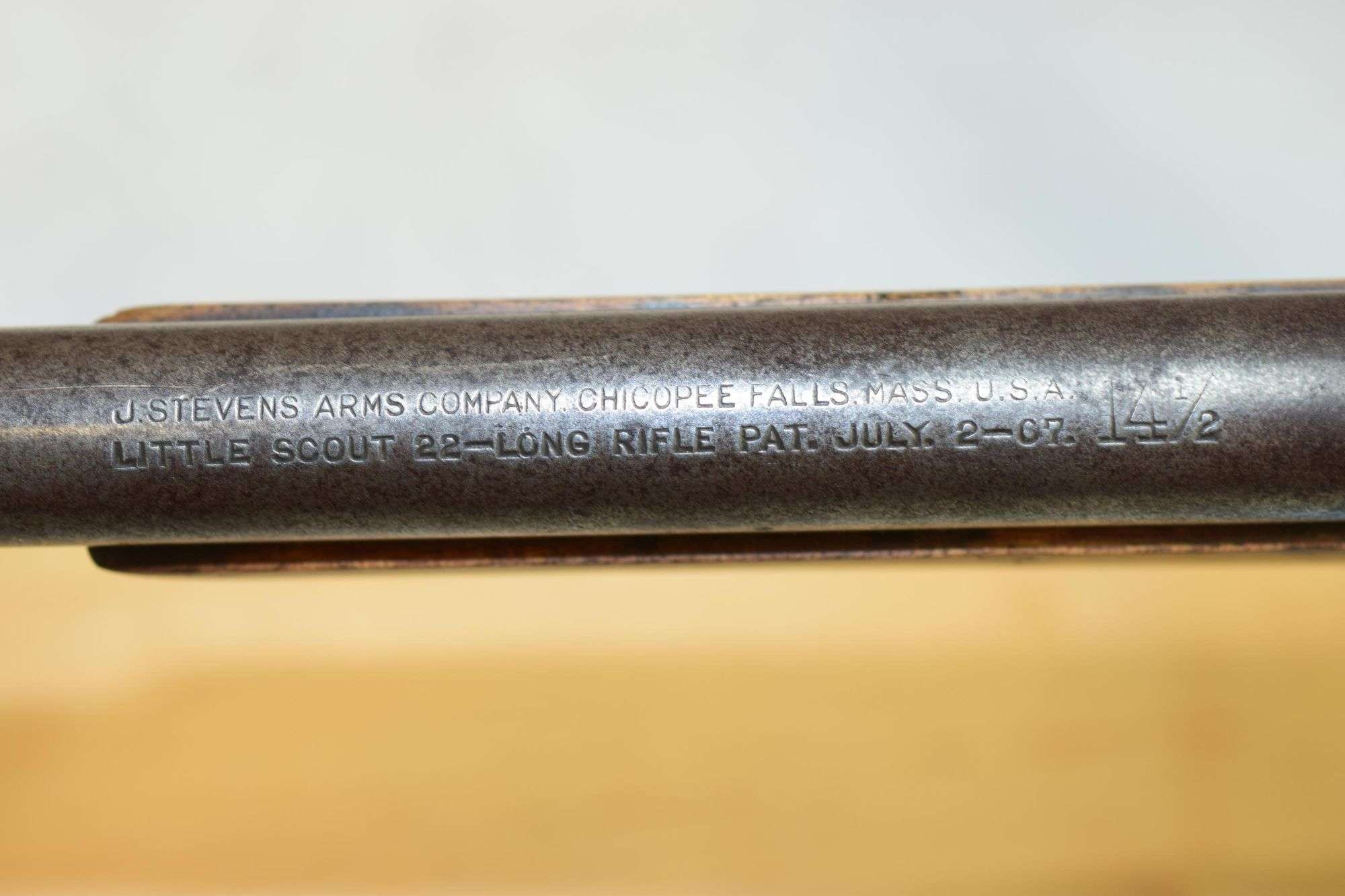 Stevens Mod Little Scout Cal .22 LR - Kaufman Realty & Auctions