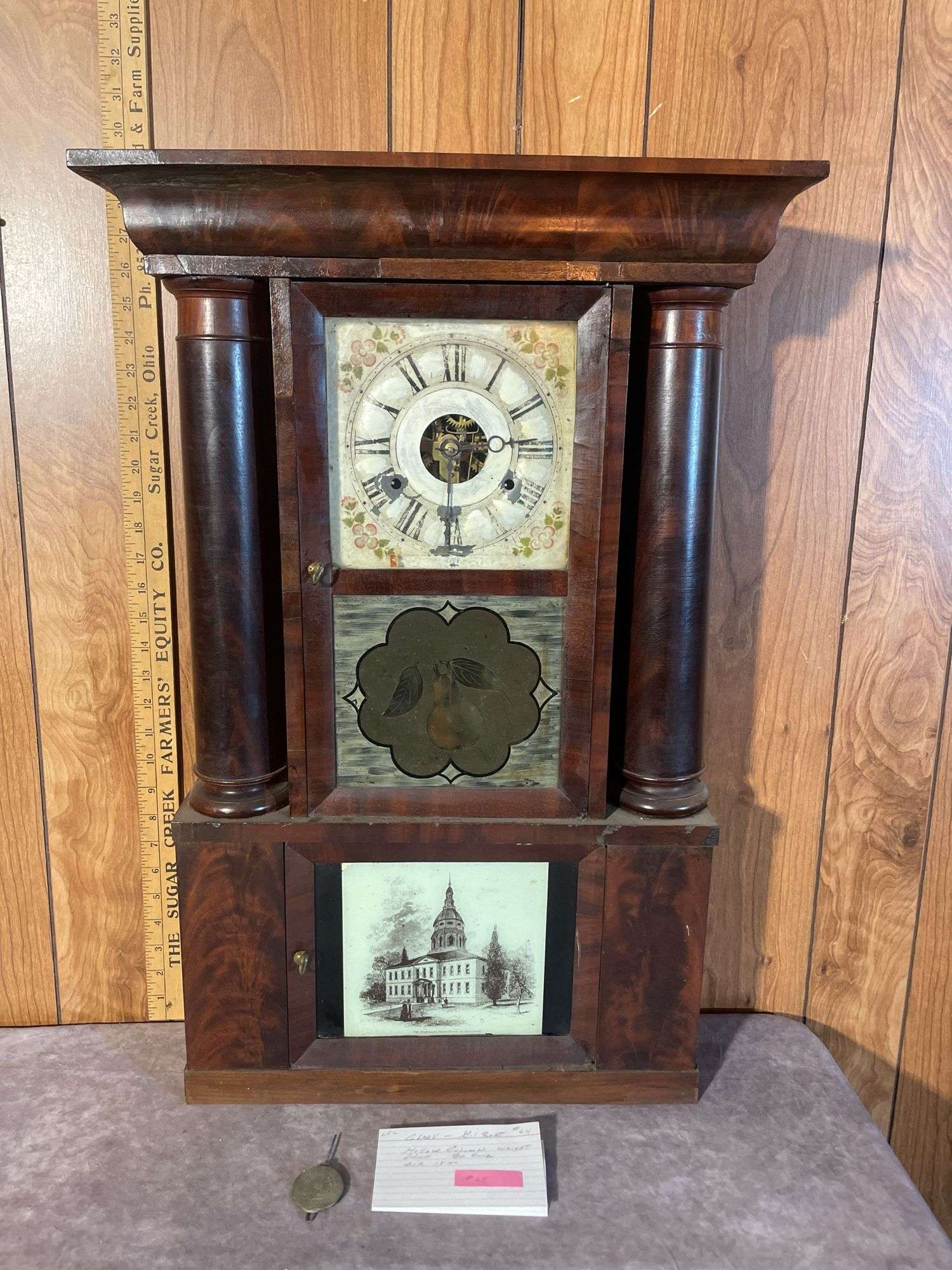 Gilbert 30 hr. Shelf clock - Circ 1840 - Kaufman Realty & Auctions