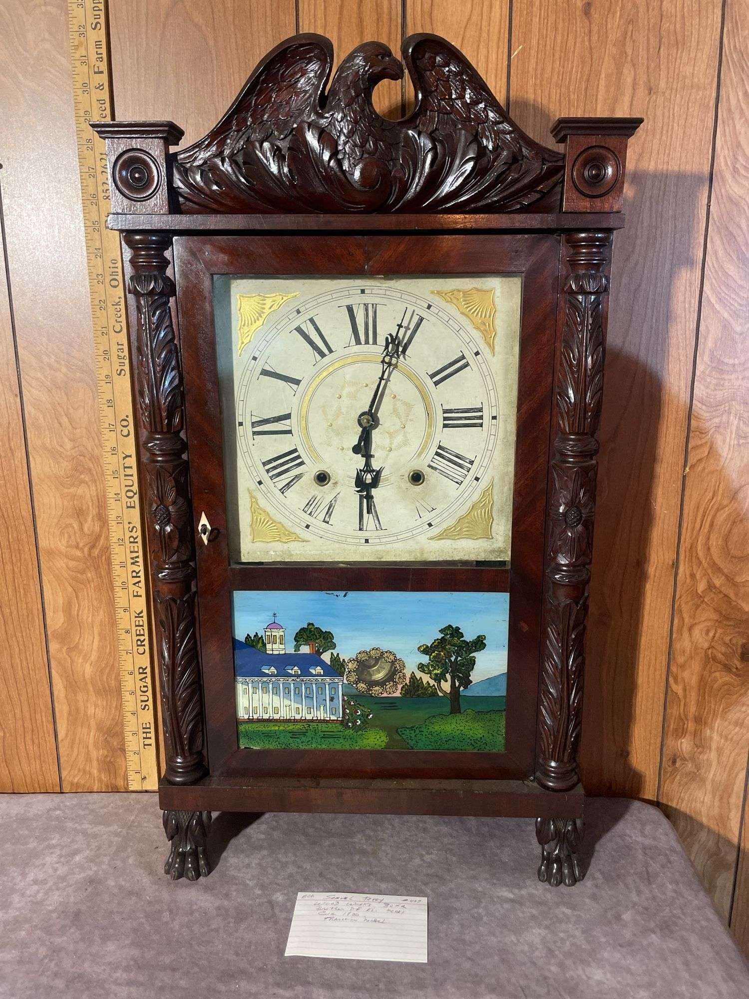 Samuel Terry woodworks 30 hr. Shelf clock - Circ 1830 - Kaufman Realty ...