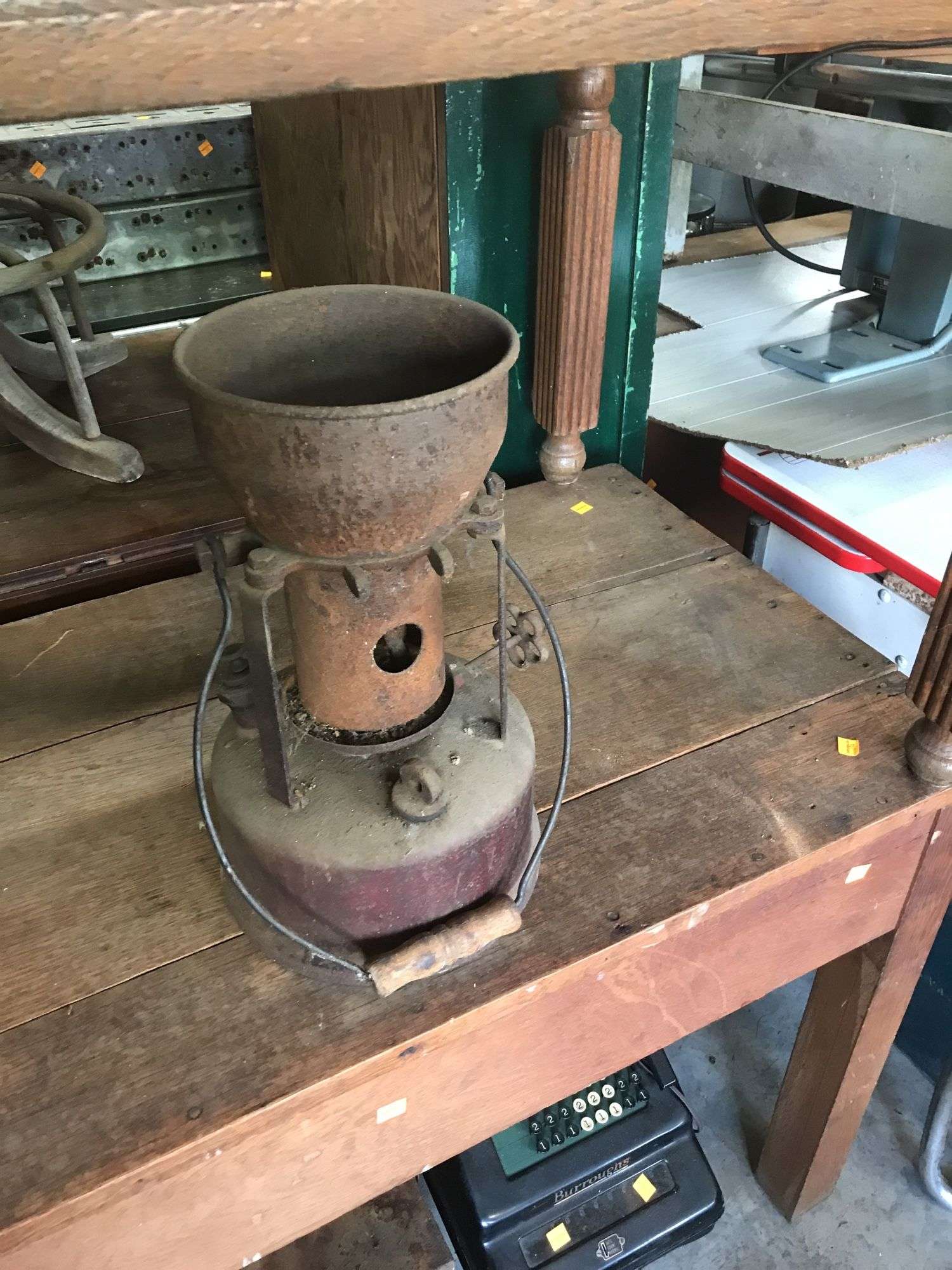 Antiques melting pot smudge pot burner - Kaufman Realty & Auctions