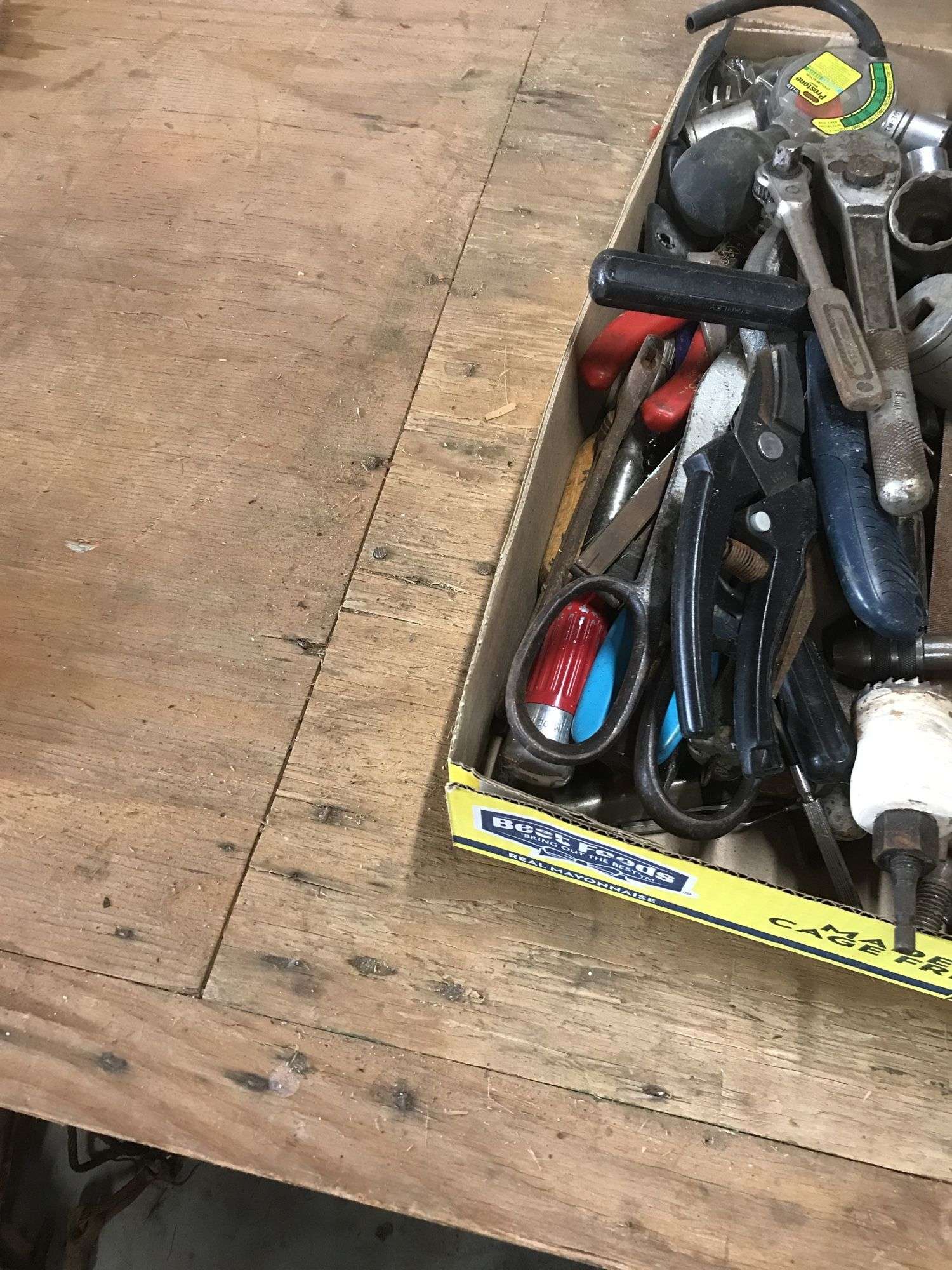 Large Lot, Miscellaneous Tools, Sockets, Screwdrivers, Files, Chisels ...
