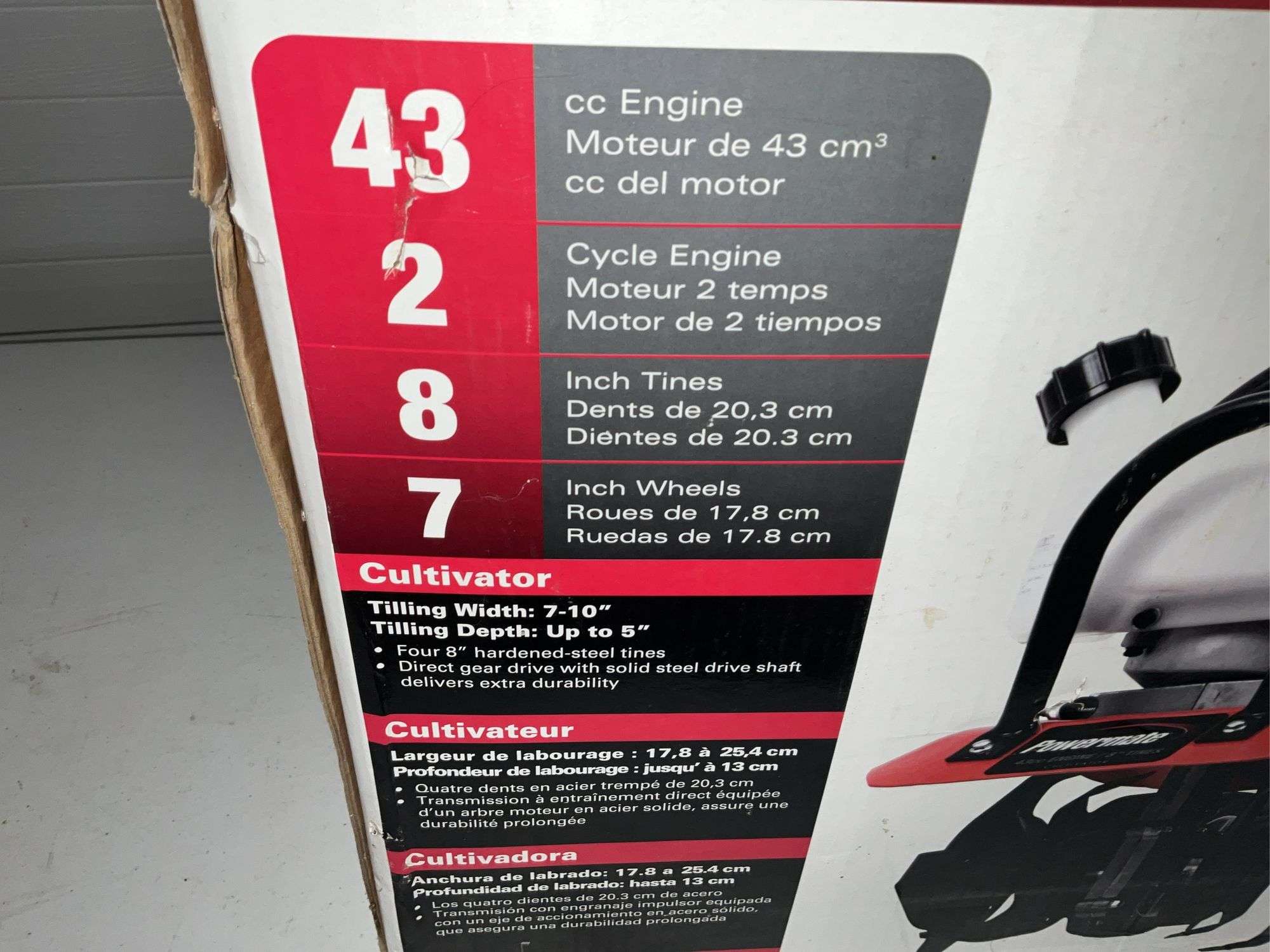 Powermate tiller, brand new - Kaufman Realty & Auctions