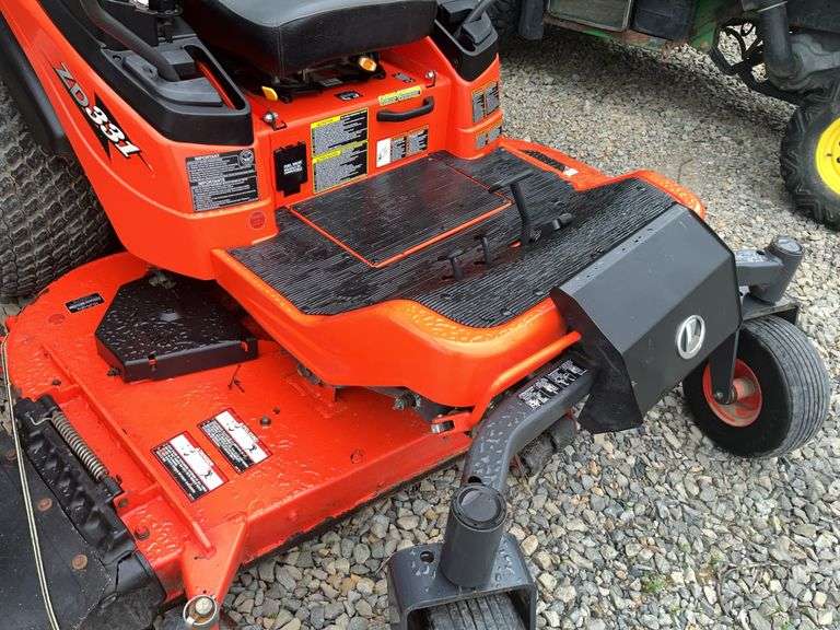Kubota ZD331 diesel 72 inch meter shows 1237 hours commercial mower ...