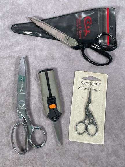CASE SCISSORS, WISS PINKING SHEARS, FISKARS, AND DURASHARP SCISSORS ...