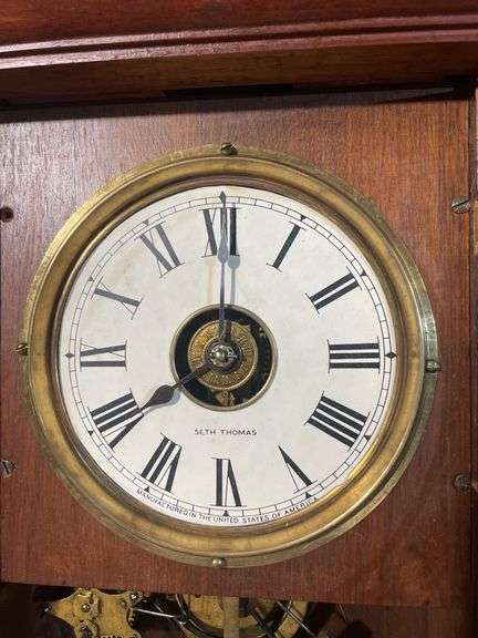 Seth Thomas 8-day walnut mantel clock - Circ 1890 - Kaufman Realty ...