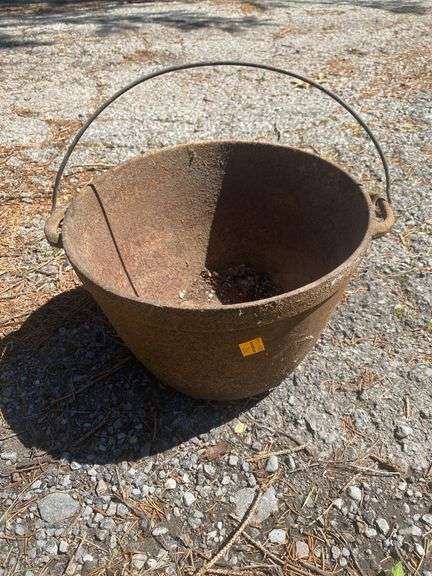Cast Iron Bucket - Kaufman Realty & Auctions
