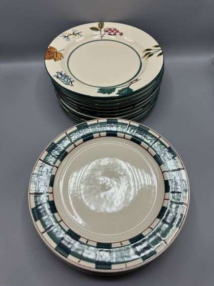 HARTSTONE USA DINNER PLATES TWO SETS - Kaufman Realty & Auctions