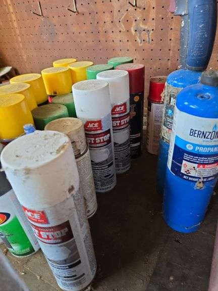 Propane torches & extra tank, rust stop spray paints - Kaufman Realty ...