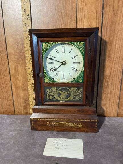 E.O. Goodman rosewood mantel clock - Circ 1860 - Kaufman Realty & Auctions