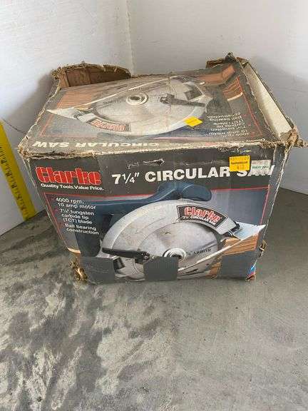 Clarke 7 1/4” Circular Saw - Kaufman Realty & Auctions