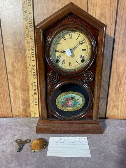 Ingraham 8-day mantel clock - Circ 1874 - Kaufman Realty & Auctions