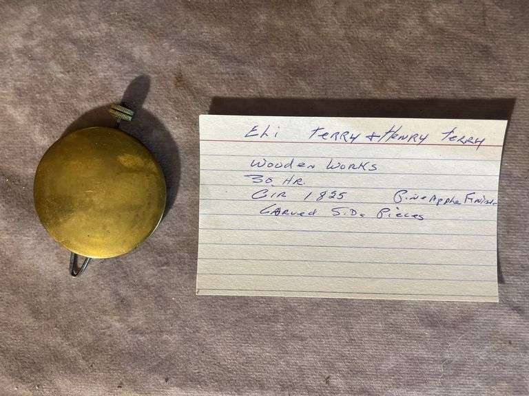 Eli & Henry Terry 30 hr. Shelf clock - Circ 1825 - no weights - Kaufman ...